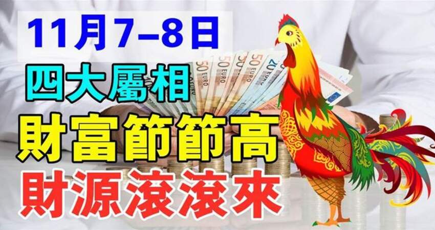 11月7-8日財富節節高的生肖，財源滾滾來 - sb123 | FUN01 創作分享